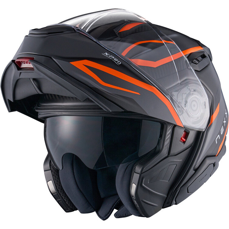 Nexx X.Lifetour Mile Modular Motorcycle Helmet Grey Orange Matt For ...