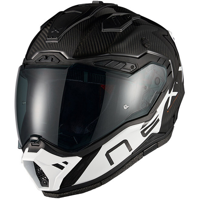 Nexx X.RALLY Graviz Carbon Full Face Adventure Motorcycle Helmet White ...