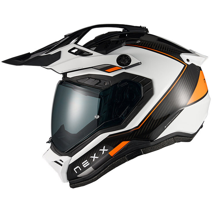 Nexx X.RALLY Raid Full Face Adventure Motorcycle Helmet White Orange ...