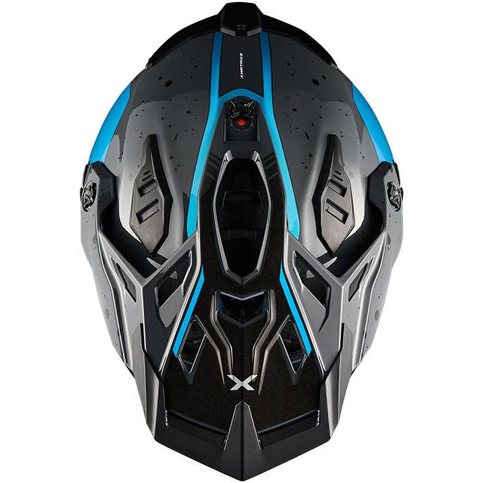 Nexx X.RALLY Yuma Full Face Adventure Motorcycle Helmet Grey Blue For ...