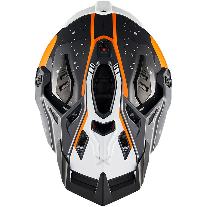 Nexx X.RALLY YUMA Full Face Adventure Motorcycle Helmet Grey Orange For ...
