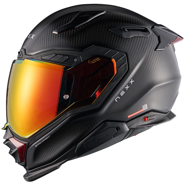 Nexx X.WST3 ZERO PRO Matt Carbon Red Integral-Motorradhelm Online ...