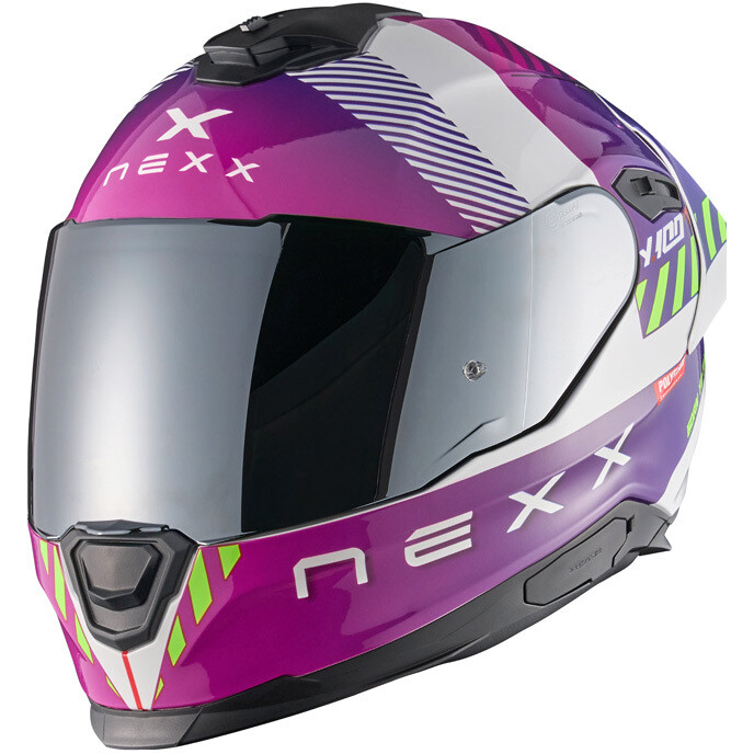 Nexx Y.100R Fade White Purple Full Face Motorcycle Helmet For Sale ...