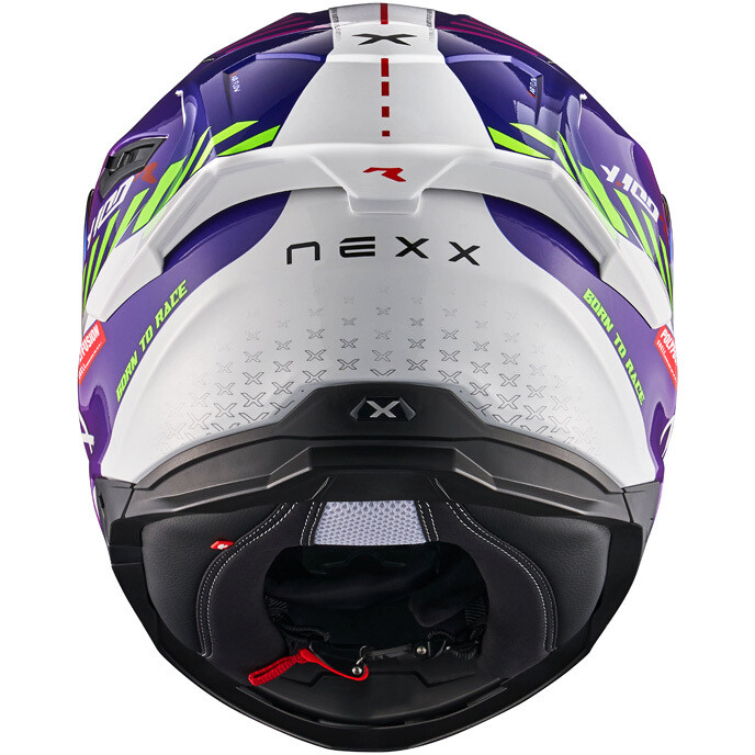 Nexx Y.100R Fade White Purple Full Face Motorcycle Helmet For Sale ...
