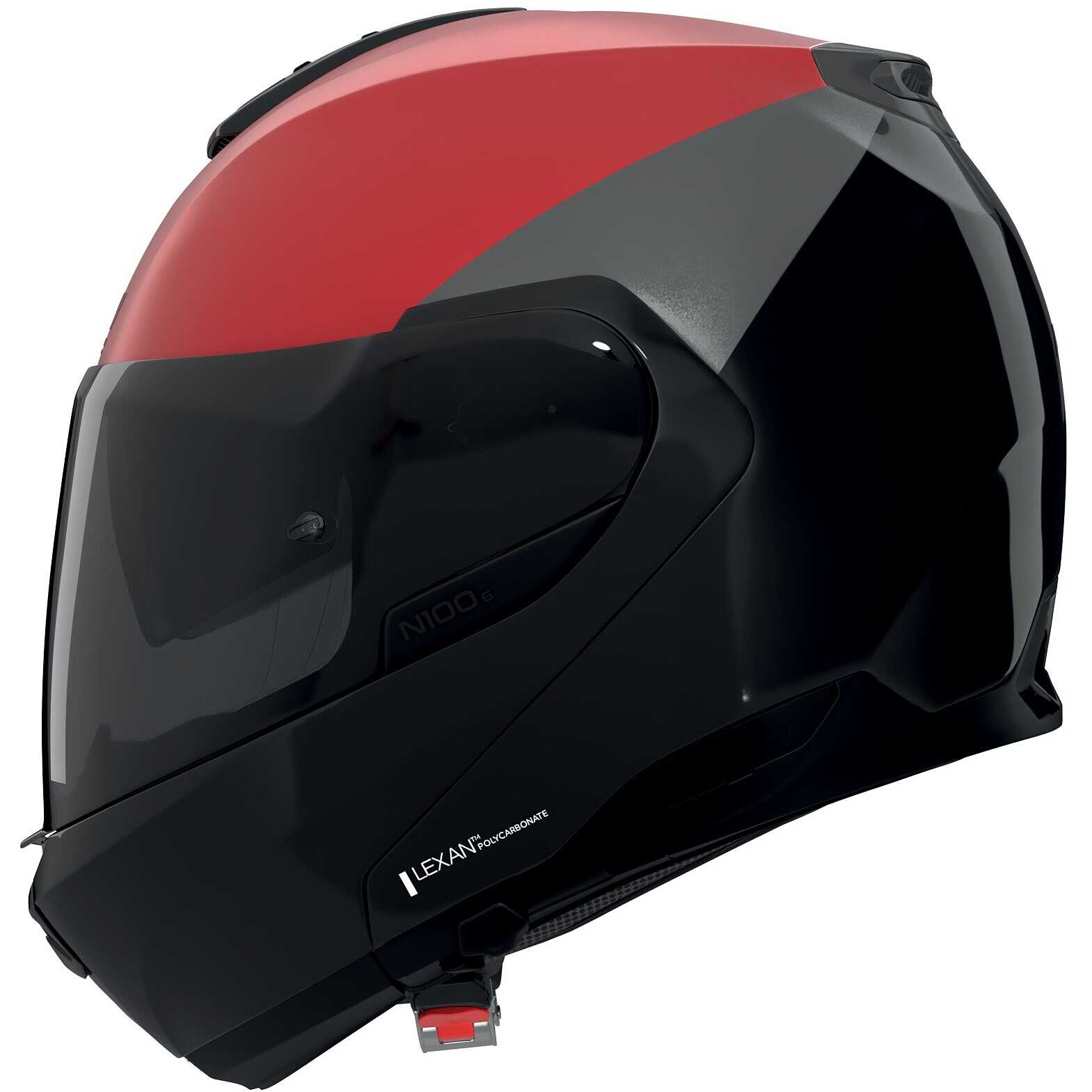 Nolan N100-6 Modular Motorcycle Helmet P/J SPECIAL PAINT 355 Red Black ...