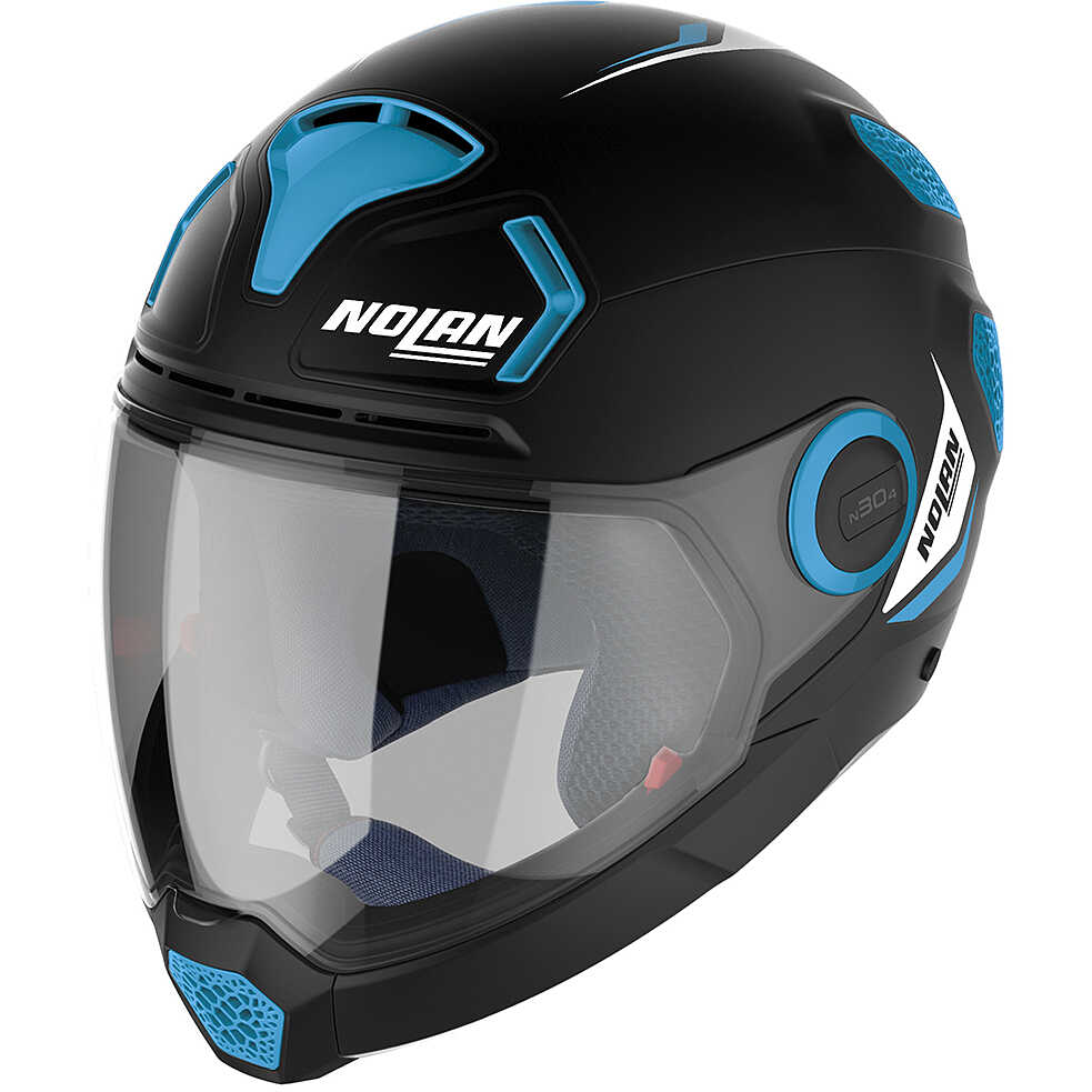 Nolan N30-4 VP INCEPTION 026 Matt Black Blue Crossover Motorcycle ...