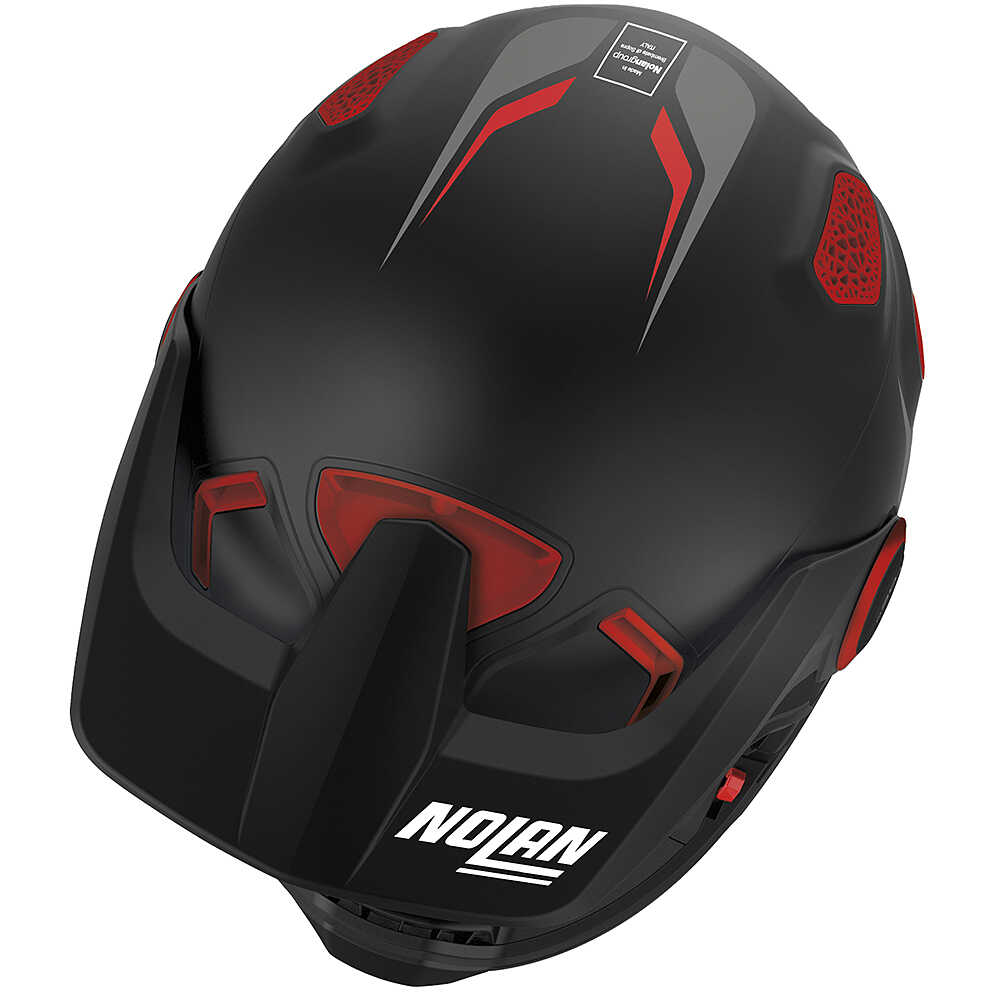 Nolan N30-4 XP INCEPTION 020 Crossover Motorcycle Helmet Black Matt Red ...