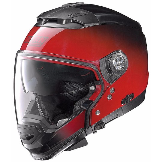 Nolan N44 Evo Fade N-Com 043 Cherry Modular Crossover Casque de moto ...