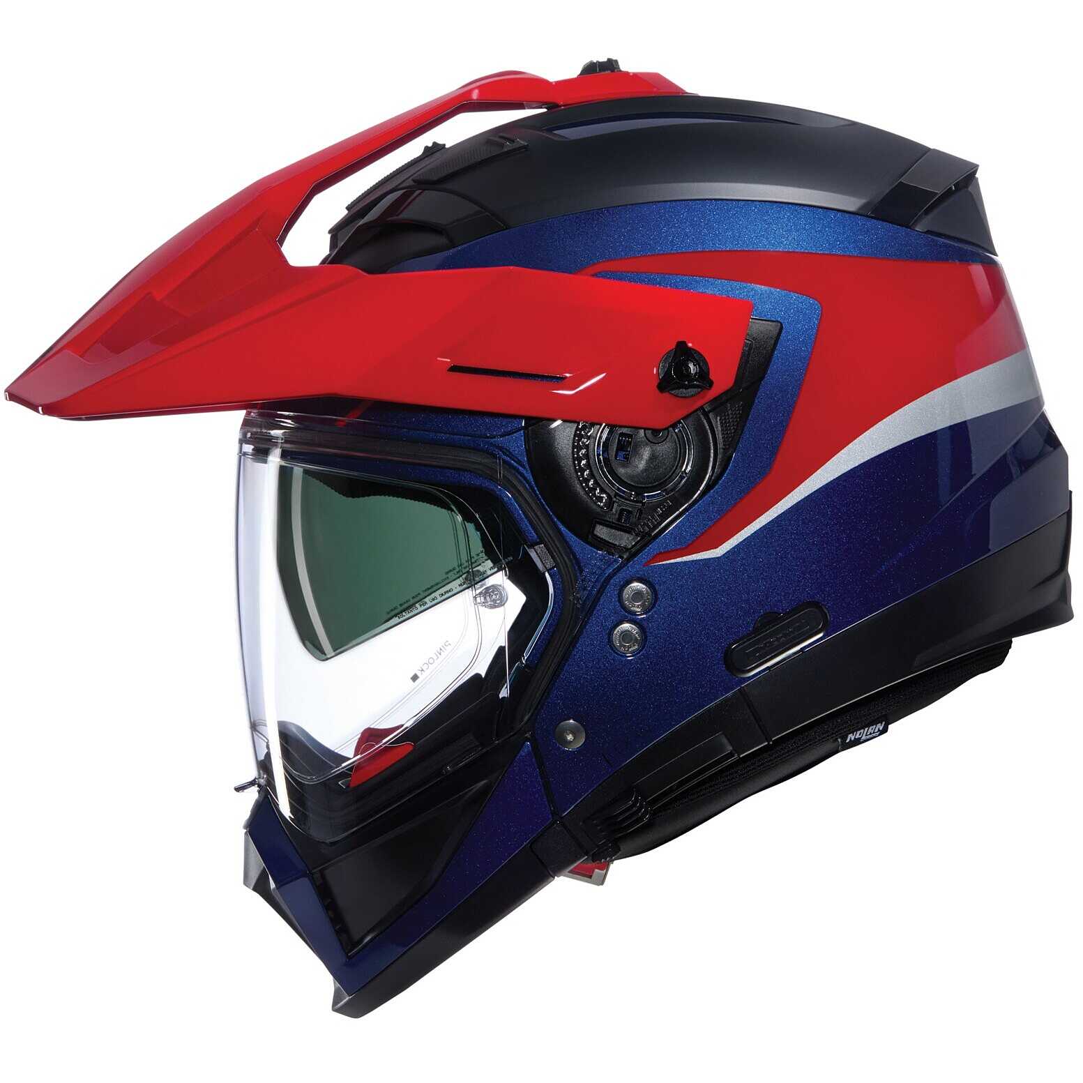 Nolan N70-2 X 06 CONVINTO 344 Crossover Motorcycle Helmet Black Red ...