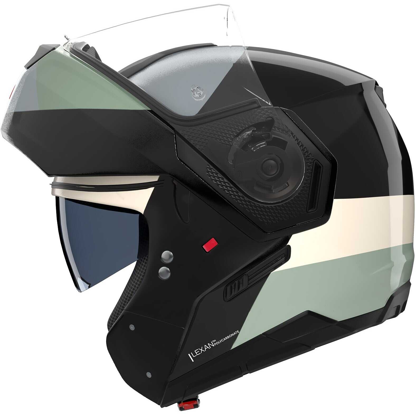 Nolan N90-3 06 BLOCK 354 P/J Modular Motorcycle Helmet Black Ivory ...