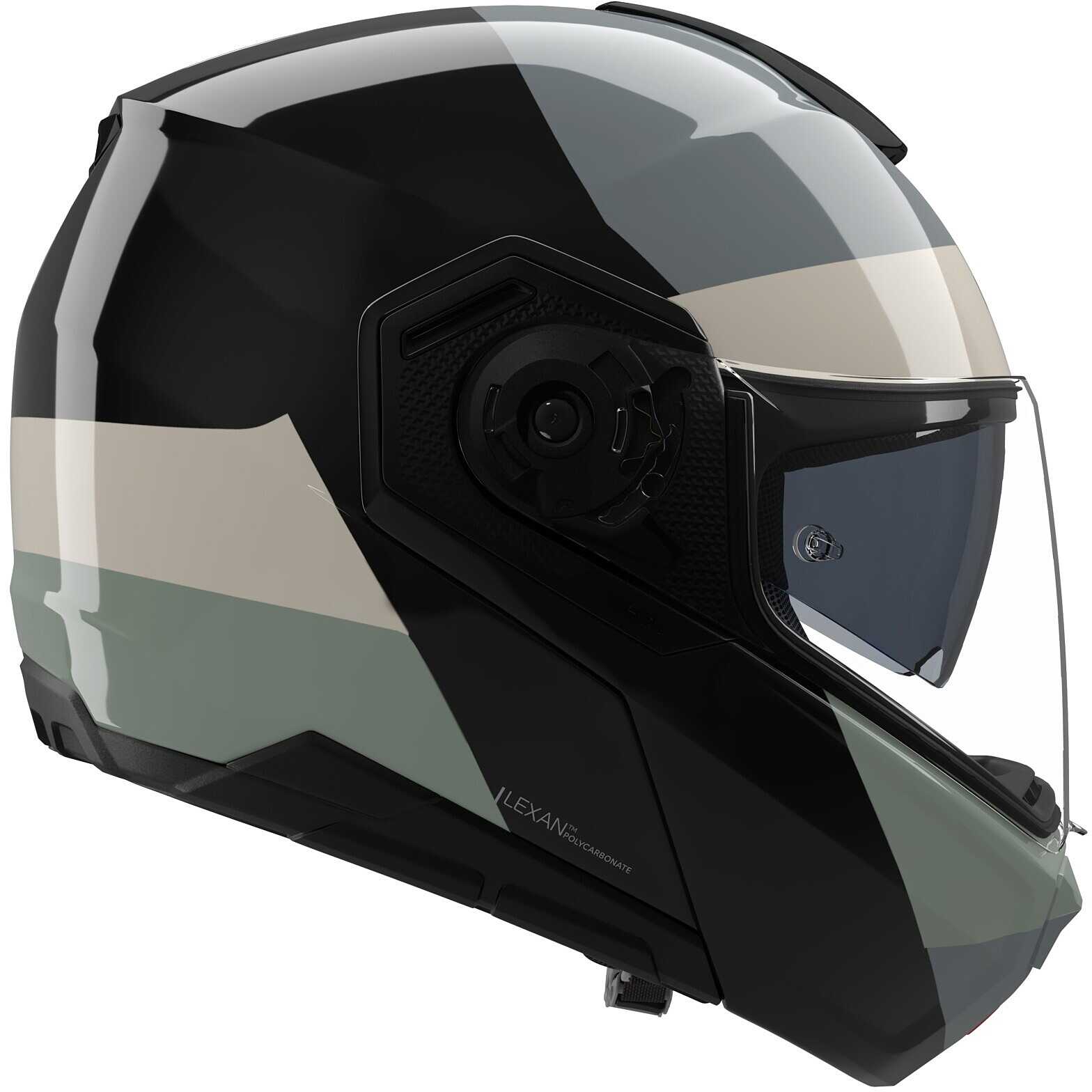 Nolan N90-3 06 BLOCK 354 P/J Modular Motorcycle Helmet Black Ivory ...