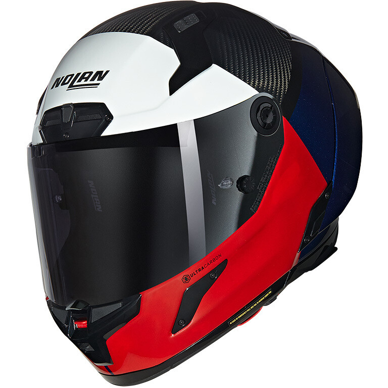 Nolan X-804 RS Full Face Motorcycle Helmet BLOCK 348 Red Blue White For Sale Online - Outletmoto.eu