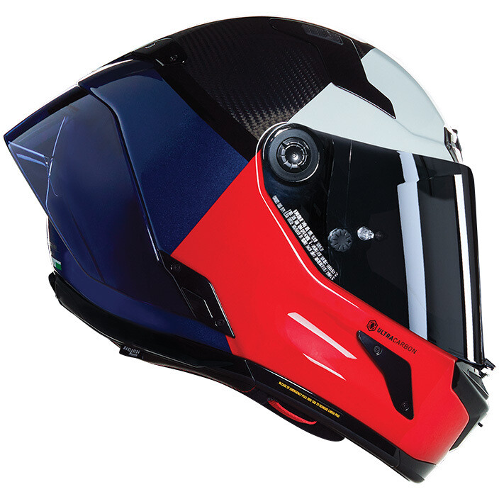 Nolan X-804 RS Full Face Motorcycle Helmet BLOCK 348 Red Blue White For Sale Online - Outletmoto.eu
