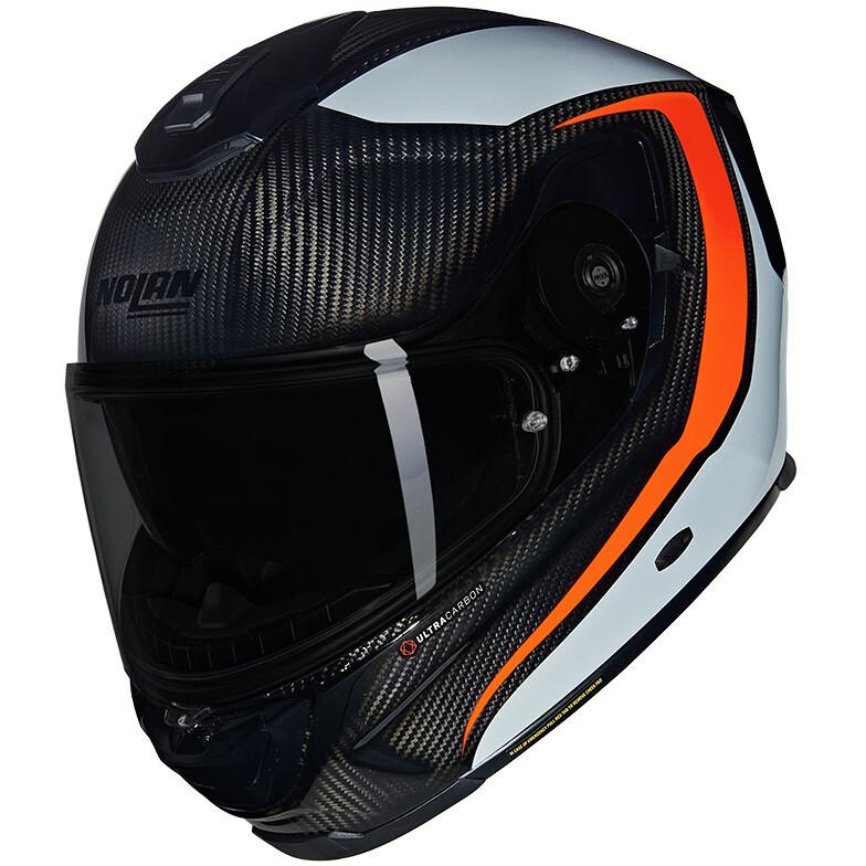 Nolan X-903 ULTRA INTRIGO 344 Full Face Motorcycle Helmet Grey Orange ...