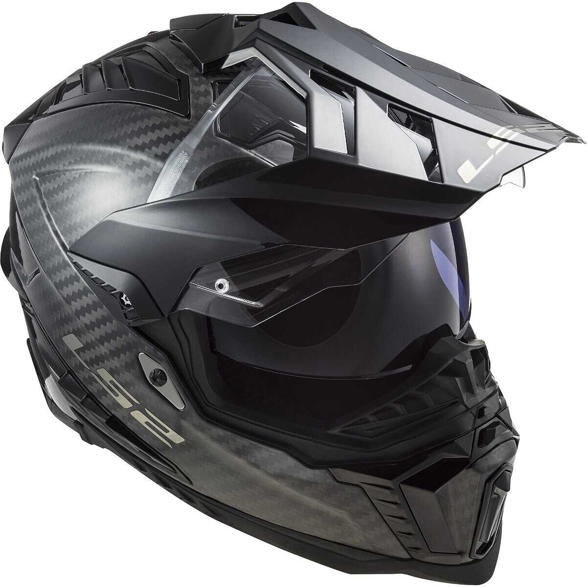 Offroad-Touren-Motorradhelm aus Carbon Ls2 MX701 EXPLORER C Glossy ...