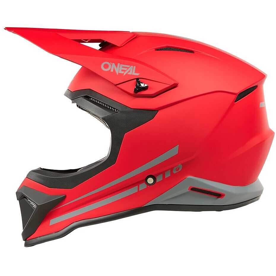 Oneal 1SRS SOLID Red Matt Cross Enduro Motorcycle Helmet For Sale ...
