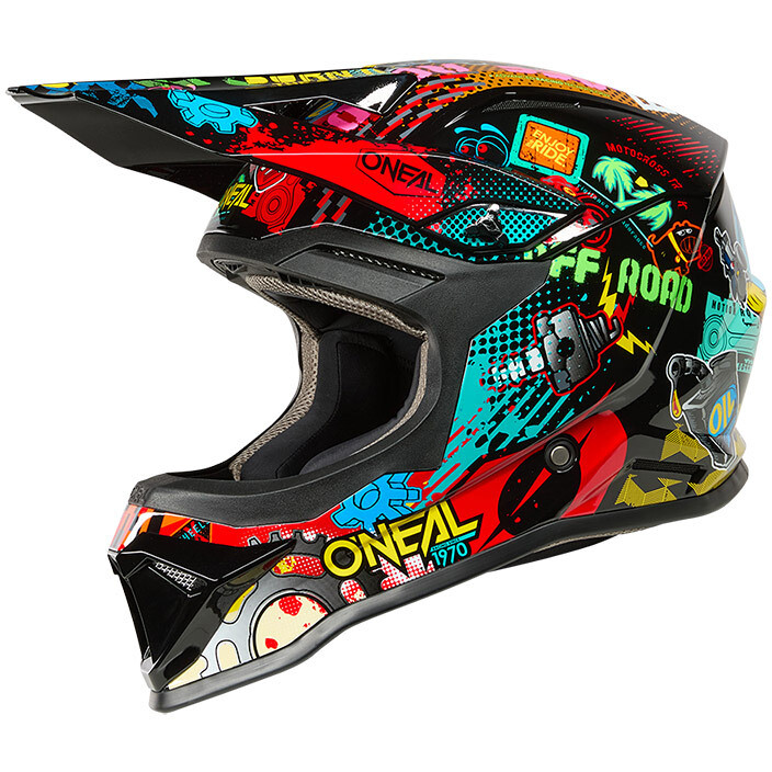 Oneal 1SRS Youth Vibrant Multi Moto Cross Enduro Helm Online-Verkauf ...