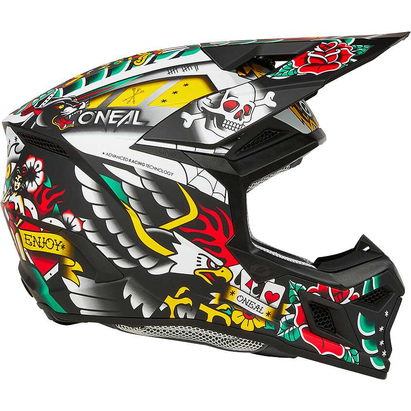 O'Neal 3SRS Inked Multi Cross Enduro Motorcycle Helmet For Sale Online ...
