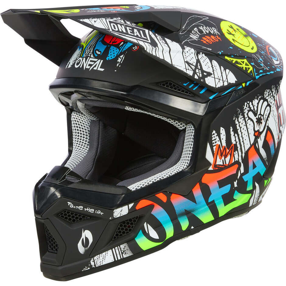 Oneal 3SRS Youth RANCID Child Cross Enduro Motorcycle Helmet Black ...