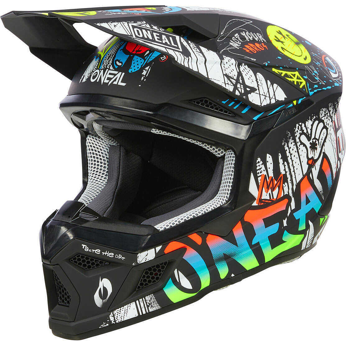 Oneal 3SRS Youth RANCID Child Cross Enduro Motorcycle Helmet Black ...
