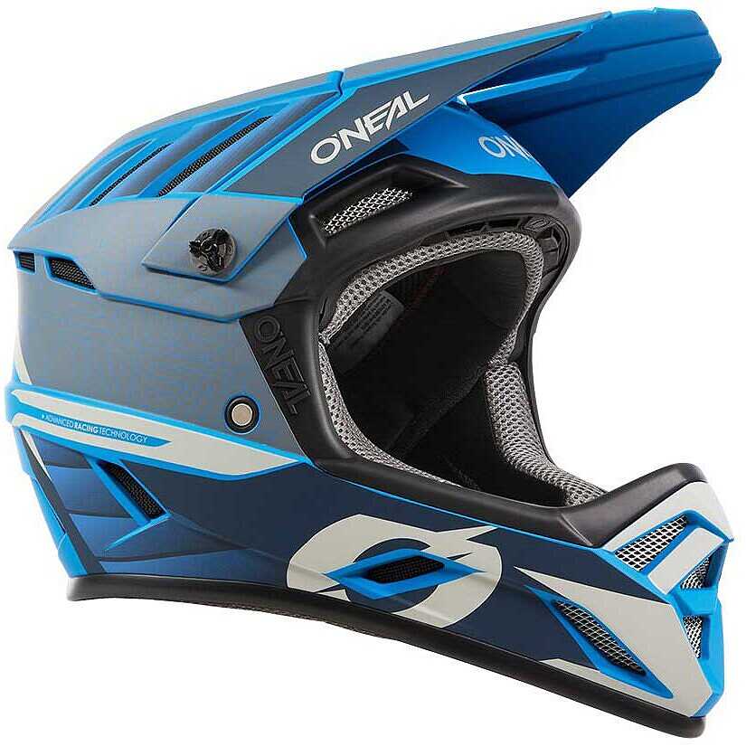 Oneal BACKFLIP ECLIPSE Gray/Blue Full Face MTB Bike Helmet For Sale Online - Outletmoto.eu