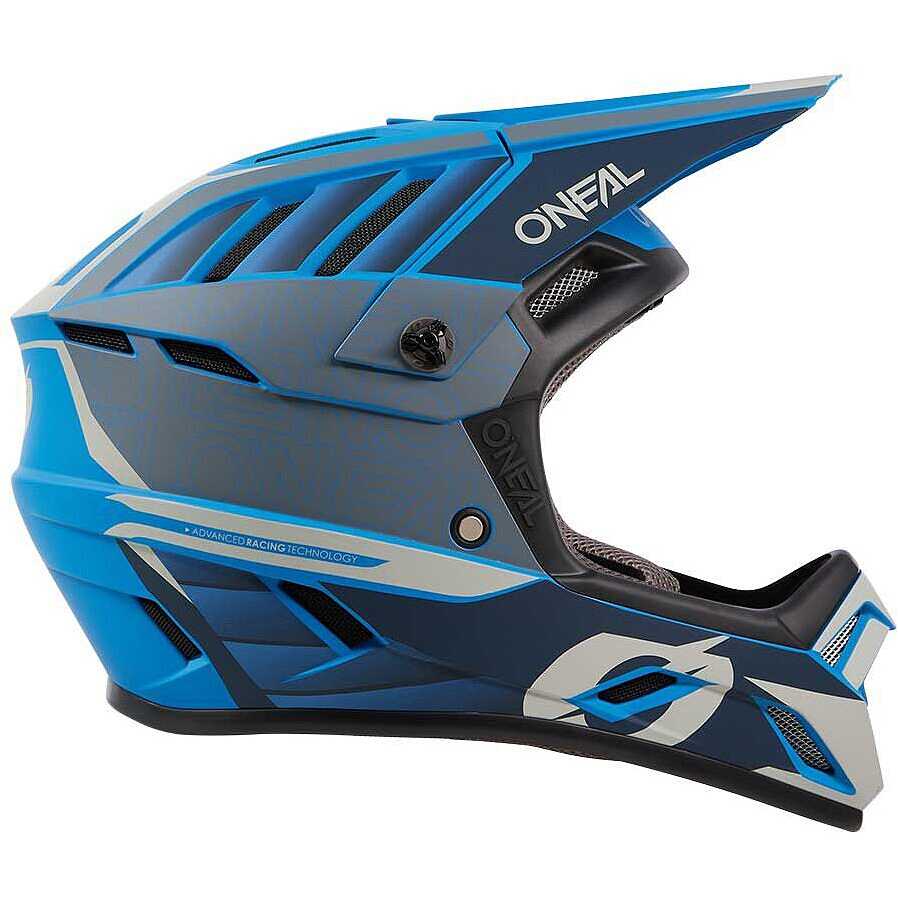 Oneal BACKFLIP ECLIPSE Gray/Blue Full Face MTB Bike Helmet For Sale Online - Outletmoto.eu