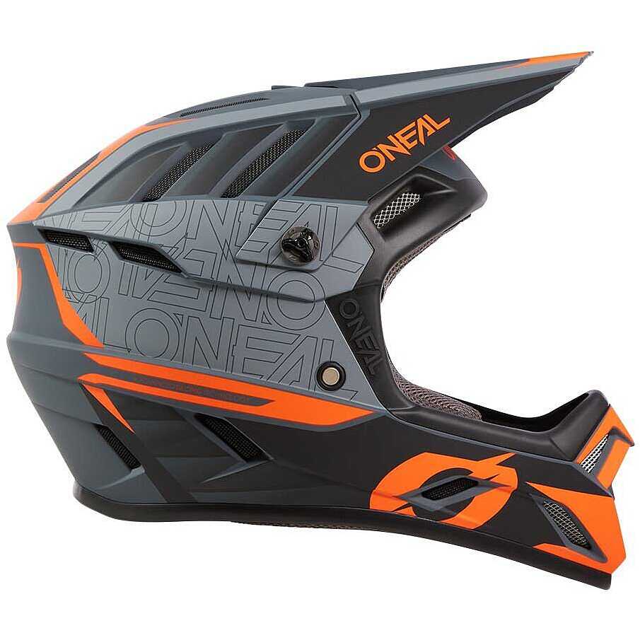 Oneal BACKFLIP ECLIPSE Gray/Orange Full Face MTB Bike Helmet For Sale Online - Outletmoto.eu