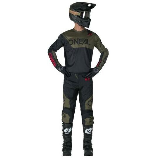 O'NEAL ELEMENT RACEWEAR Motocross Enduro Pants Black Olive Green For ...
