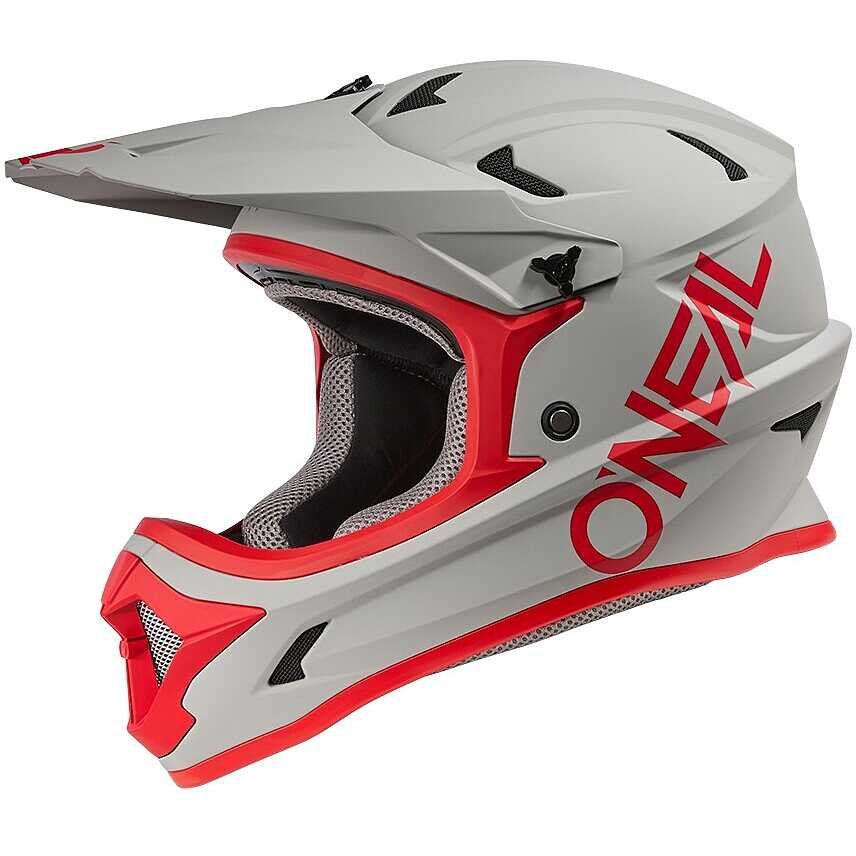 ONeal Sonus Solid Bike Helmet Grey Red For Sale Online - Outletmoto.eu