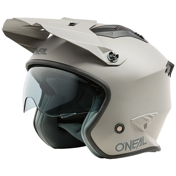 Oneal Volt Jet Motorradhelm mit einfarbigem grauem Visier Online ...