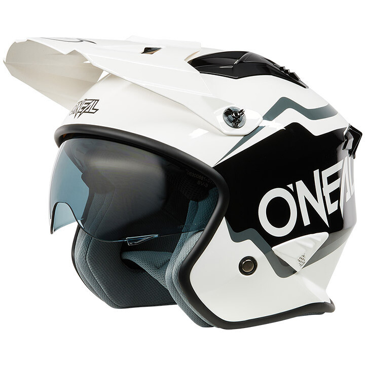 Oneal Volt Jet Motorradhelm mit schwarz-weißem Corp-Visier Online ...