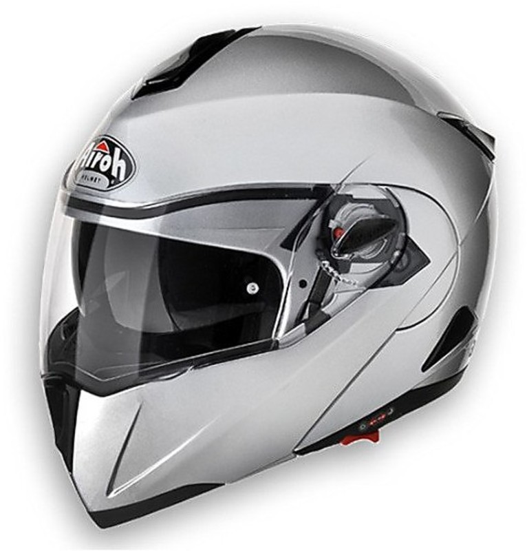 Openable Modular Motorcycle Helmet Airoh C100 Color Silver For Sale ...