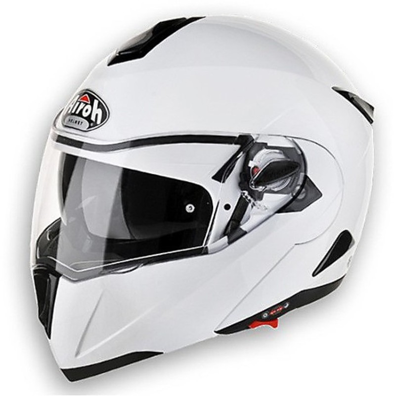 Openable Modular Motorcycle Helmet Airoh C100 Color White Gloss For ...