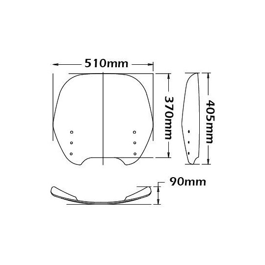 Original Isotta Type Windshield For BMW R 1100 RT 1994 - 2001 / R 1150 ...