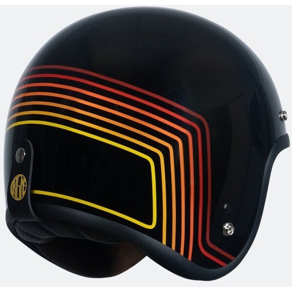 Origine PRIMO Sunrise Red Black Jet Custom Motorcycle Helmet For Sale ...