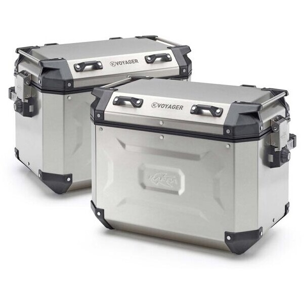 Pair of Kappa KVG48A K'VOYAGER Aluminum Side Cases - MONOKEY CAM SIDE ...