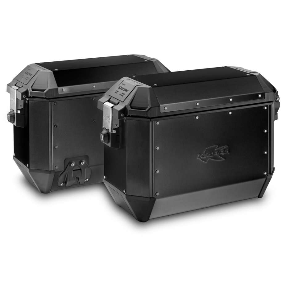 Pair of Monokey Side Cases in Aluminum Kappa K'MISSION 36 Liters Black ...
