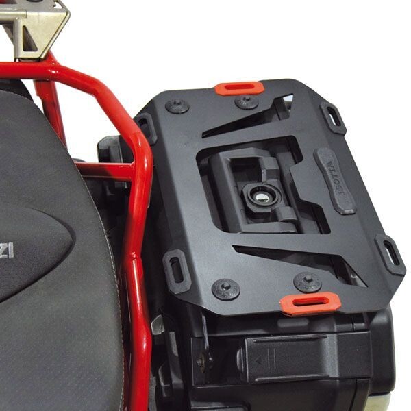 Pair of Side Racks Isotta Moto Guzzi V85TT For Urban Bags Black For ...