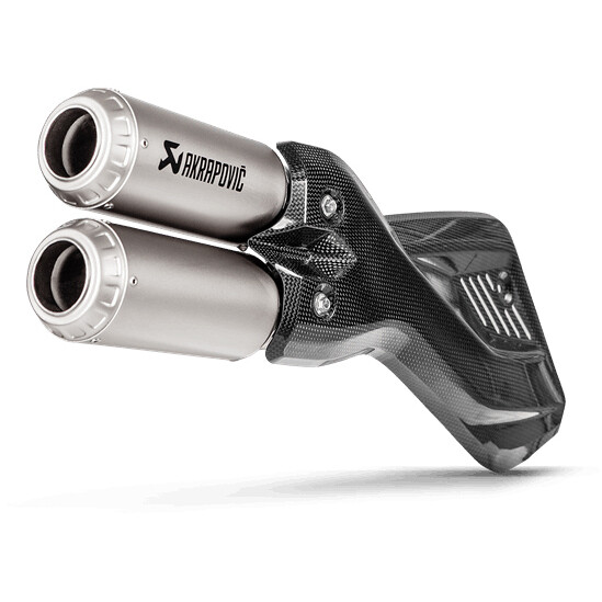 Paire de silencieux d'échappement Akrapovic Slip-On Line S-D9SO10-HIFFT ...