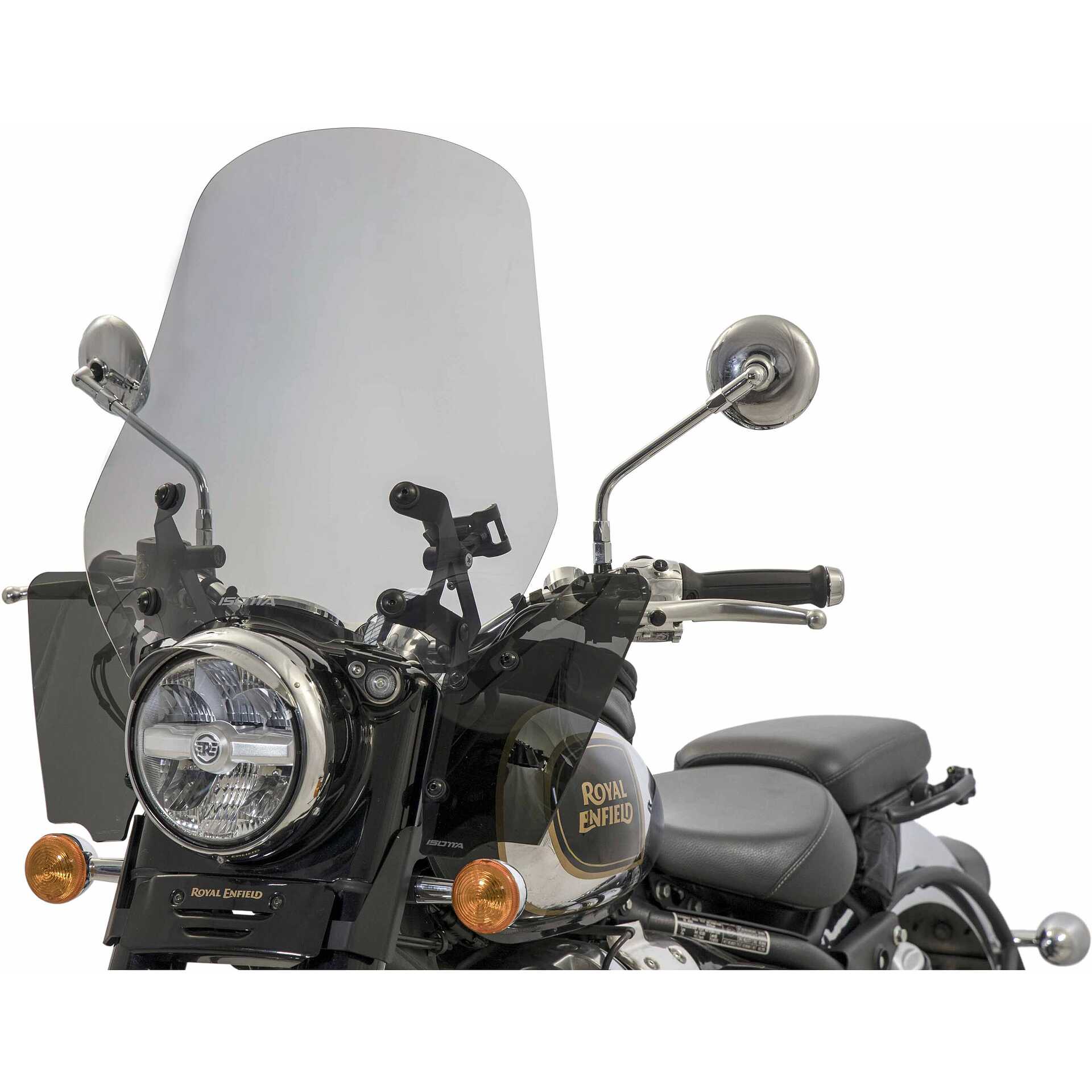 Pare-brise Isotta Medium pour ROYAL ENFIELD Classic 650, teinte fumée ...