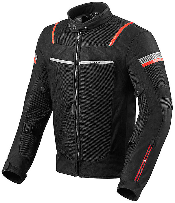 Perforated Motorcycle Jacket In Rev'it TORNADO 3 Black Fabric For Sale ...
