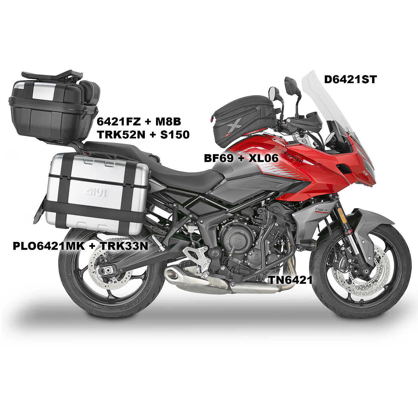 PL ONE-FIT Seitenkofferhalter für Givi MONOKEY Koffer PLO6421MK Für ...