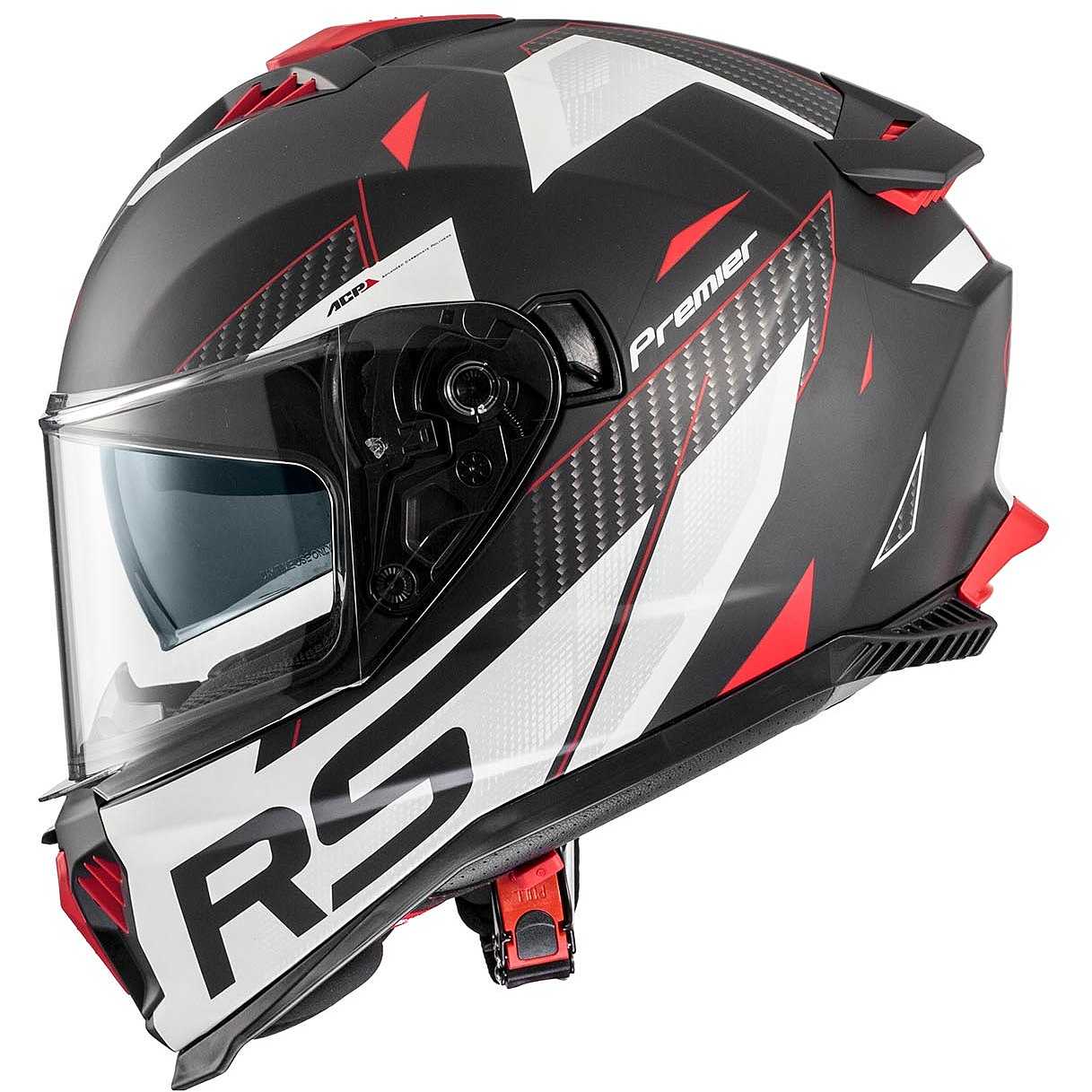 Premier Integral Motorcycle Helmet TYPHOON RS2BM White Matt Black For ...