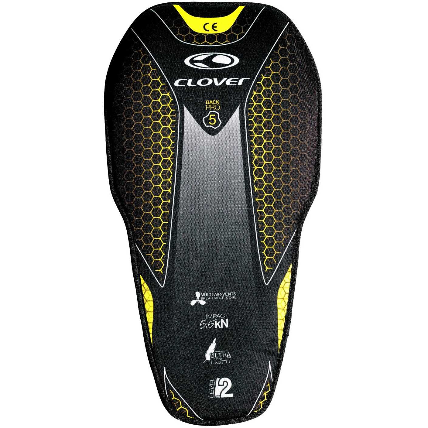 Protezione Schiena Moto Inseribile Clover BACK PRO 5 INSERT CE Livello ...
