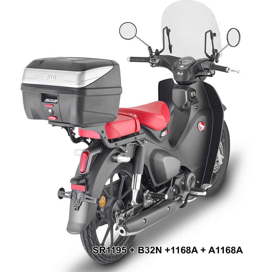 Rear rack for Monolock top case Givi SR1195 For HONDA Super Cub C125 ...