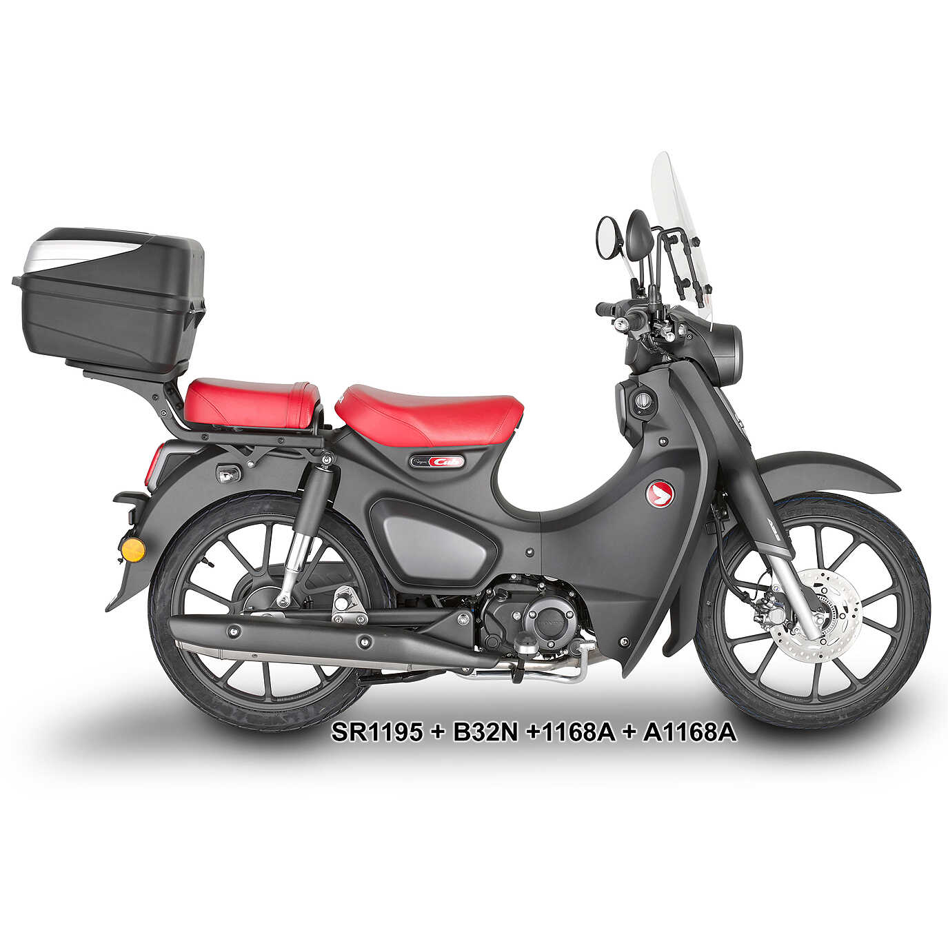 Rear rack for Monolock top case Givi SR1195 For HONDA Super Cub C125 ...