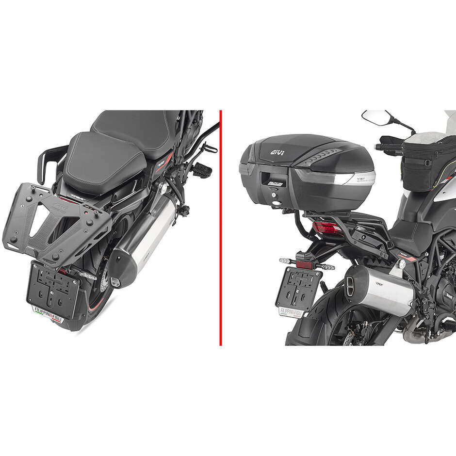 Rear Rack Monokey or Monolock Top Case Givi BENELLI TRK 702 / TRK 702 X ...