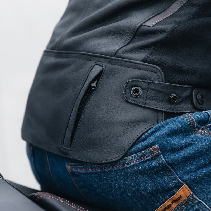 Rebelhorn VANDAL Leather Motorcycle Jacket Black White For Sale Online ...