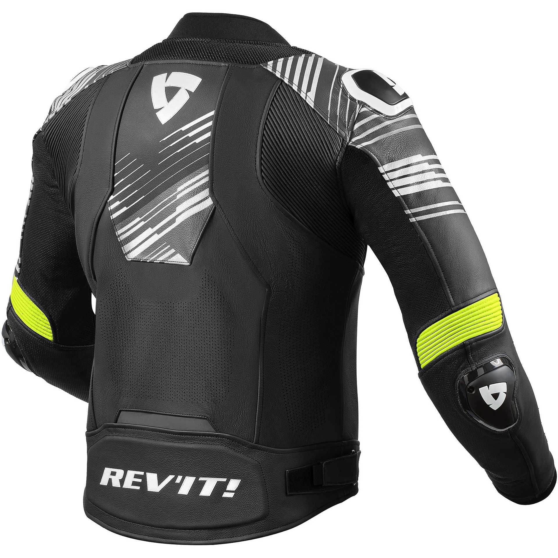 Rev'it APEX Leather Motorcycle Jacket Black Yellow Neon For Sale Online ...