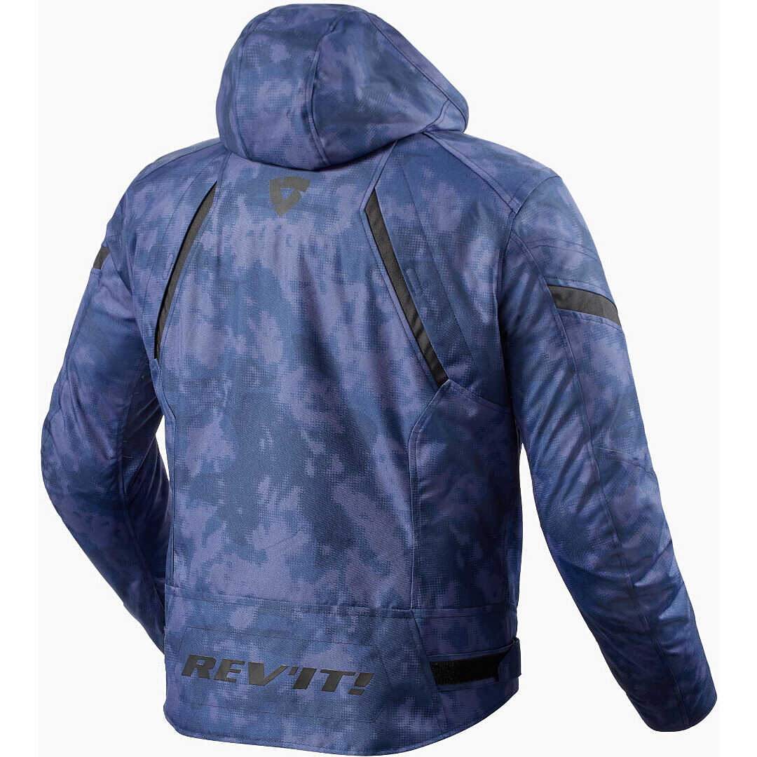 Rev'it FLARE 3 H2O Motorcycle Jacket in Blue Camouflage For Sale Online ...